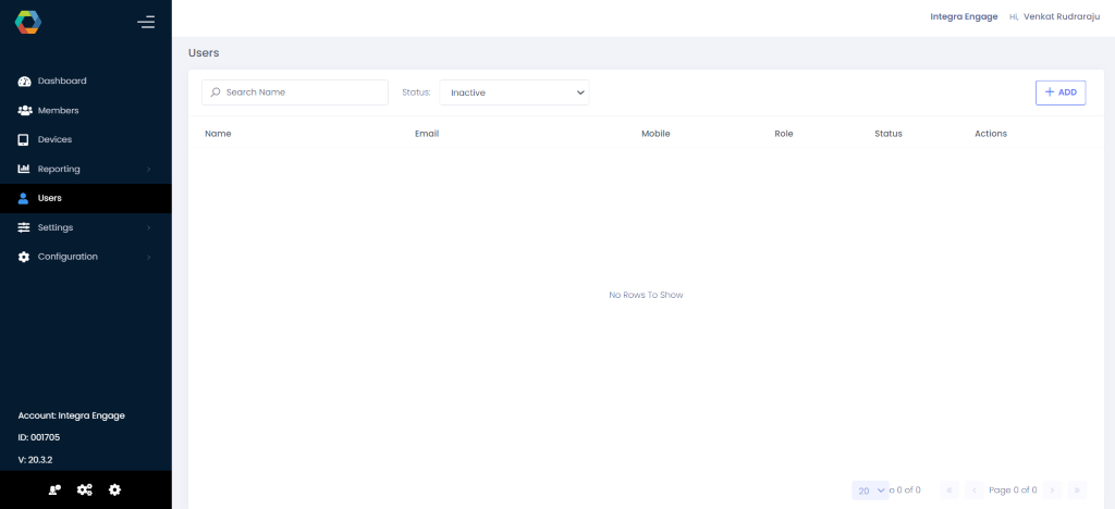 Integra Engage Portal User Creation