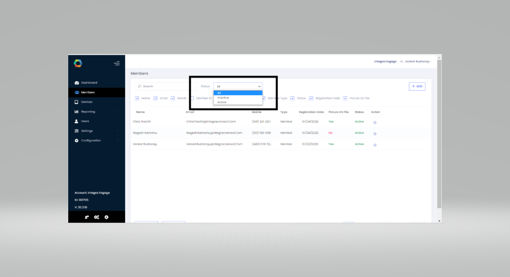 Integra Engage Manage Members